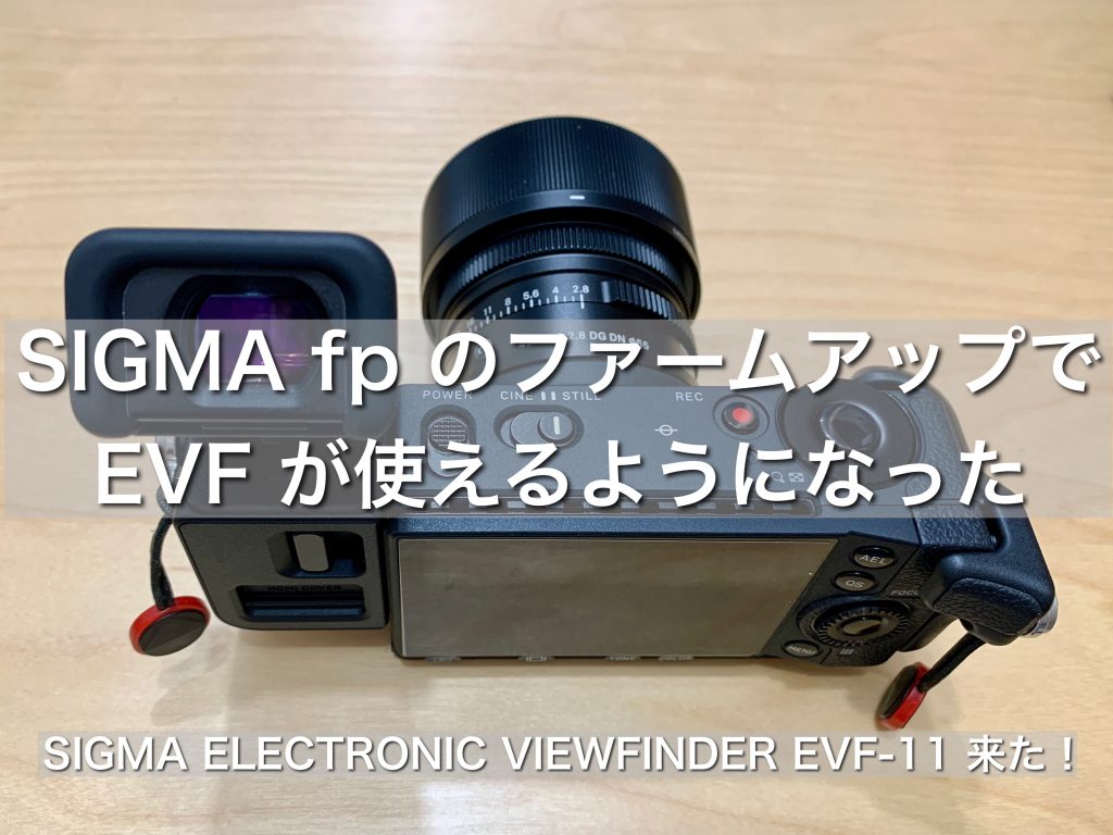 SIGMA fp が SIGMA ELECTRONIC VIEWFINDER EVF-11 に対応したので使ってみた | | HOKARI's Eye sense/design/code
